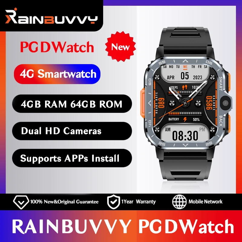 Rainbuvvy-PGD-Rugged-Eurasian-Version-4G-LTE-Smart-Watch-1-99-HD-Screen ...