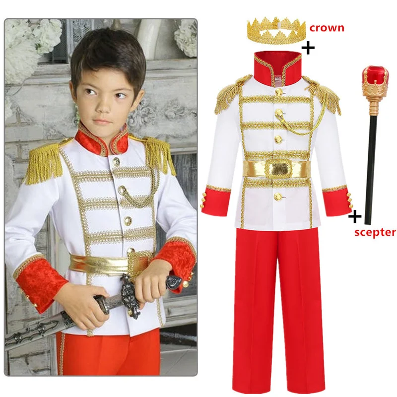 Kids-Prince-Charming-Costume-for-Children-Halloween-Cosplay-The-King ...