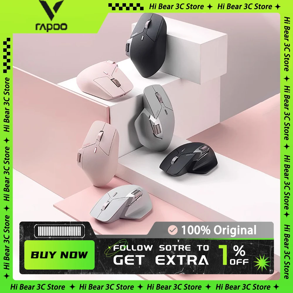 Rapoo-Mt760-Wireless-Mouse-Three-Mode-Gaming-Mouse-Lightweight-Low ...