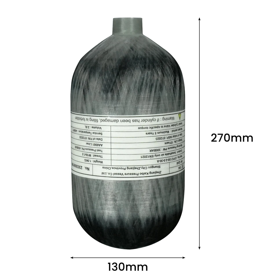 Pcp Air Bottle Venturi Air Tank TUXING 4500PSI Carbon Fiber (2.5L ...