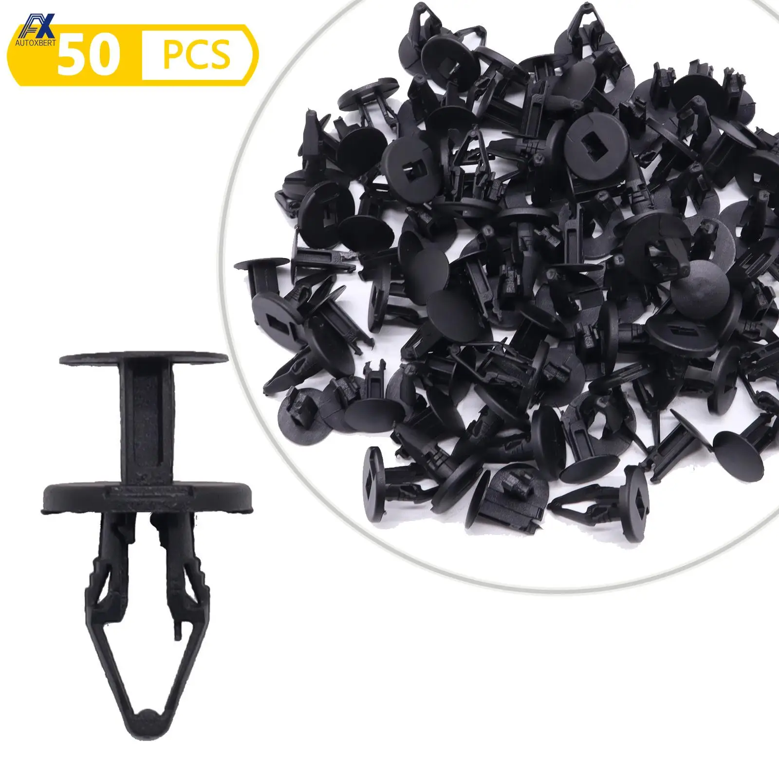50Pcs-Bumper-Mandrel-Mudguard-Trim-Panel-Fastener-Clips-For-Ford-Focus ...