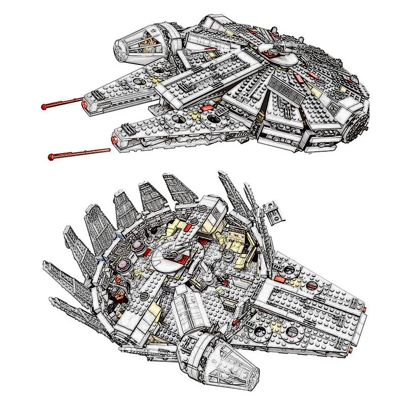 Juego-de-bloques-de-construcci-n-modelo-Halc-n-Milenario-para-ni-os ...