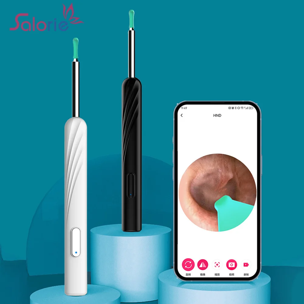 Wireless Smart Visual Ear Cleaner Otoscope Ear Wax Removal Tool with ...