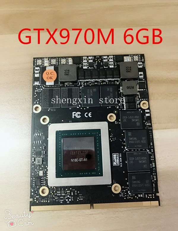 New!!! Gtx 970m Gtx970m N16e-gt-a1 6gb Video Graphics Card For Clevo ...