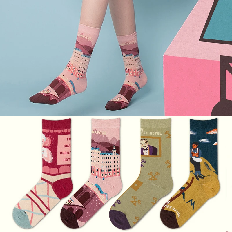 Grand Budapest Hotel Socks | 2021 Grand Budapest Hotel | Cotton ...