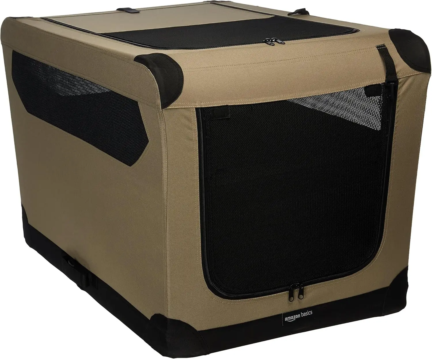Soft-Sided Folding Pet Crate for Cats, Dogs, Rabbits - Portable ...