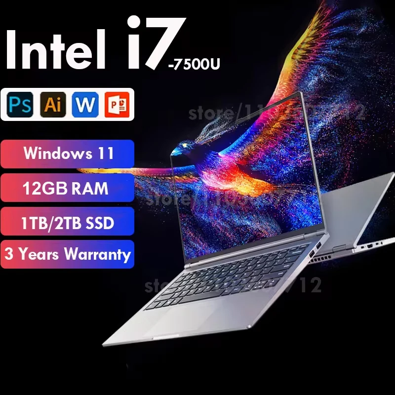 Portable-Windows-11-i7-Laptop-Computer-PC-Intel-Core-i7-7500U-14-1 ...