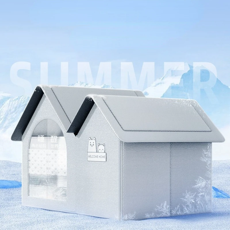 Cat-Air-Conditioned-House-Summer-Cat-Cooling-Tool-Nest-Dog-Igloo-Dog ...