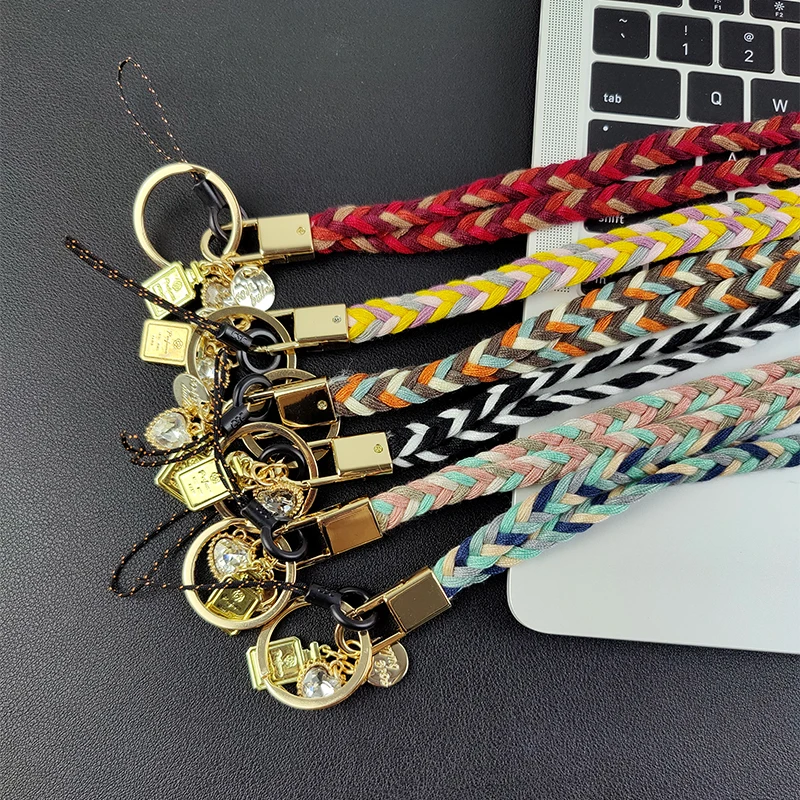 Adjustable-Hanging-Neck-Braid-Strap-Phone-Antilost-Lanyard-Long-Crossbody-Shoulder-Strap-Pendant ...
