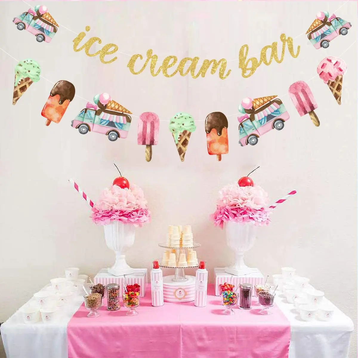 Ice Cream Sundae Bar Signs