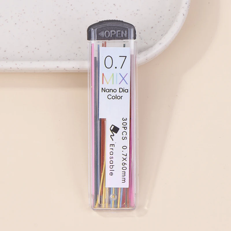 Multi-color Mechanical Pencil Lead 0.7mm 2B Colorful Pencil Lead ...