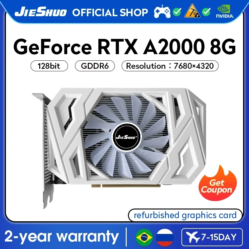 JIESHUO-RTX-A2000-8GB-NVIDIA-Mobile-Version-Video-graphics-card-GDDR6 ...