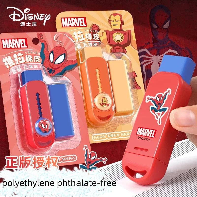 Disney-Cartoon-Spider-Man-Push-Pull-Eraser-Cartoon-Iron-Man-Captain ...