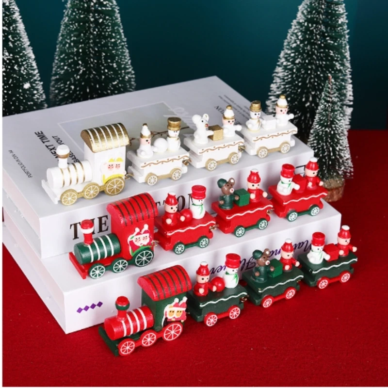 Dollhouse-Christmas-Wooden-Train-Dolls-for-Kids-Round-Head-4-Se-es ...