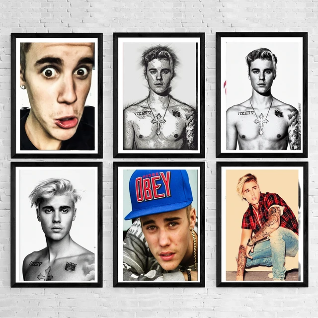 Justin Bieber Black And White Collage