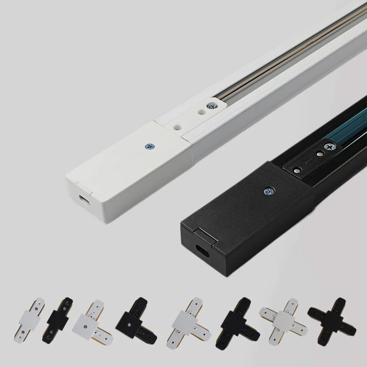 Aluminum-0-5M-1M-Track-Rail-2-Wire-System-LED-Track-Lights-Rail ...