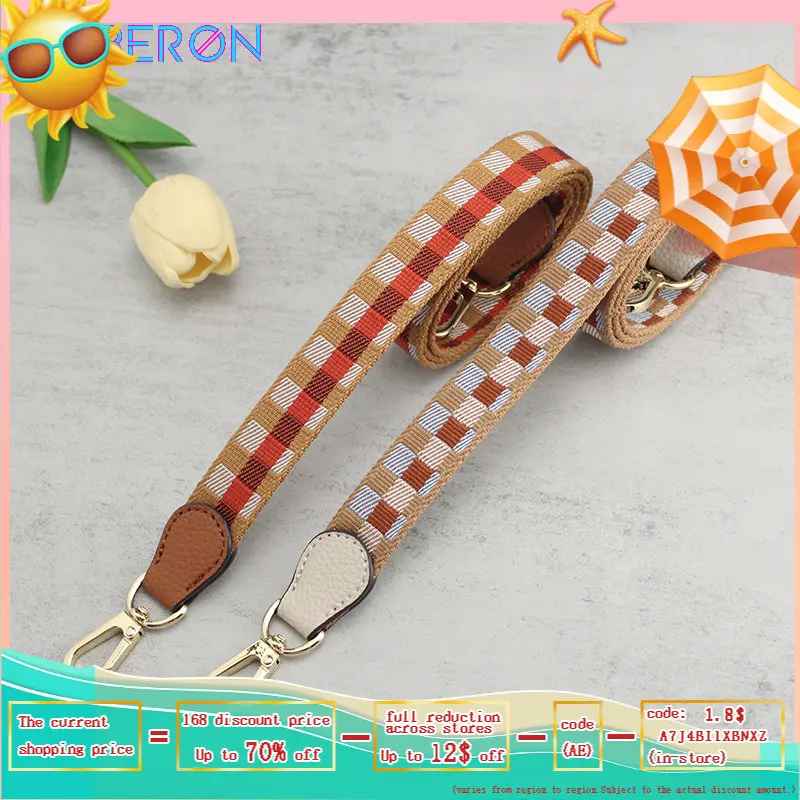 TINBERON Bag Strap for Crossbody Luxury Designer Canvas Weaving Bag ...