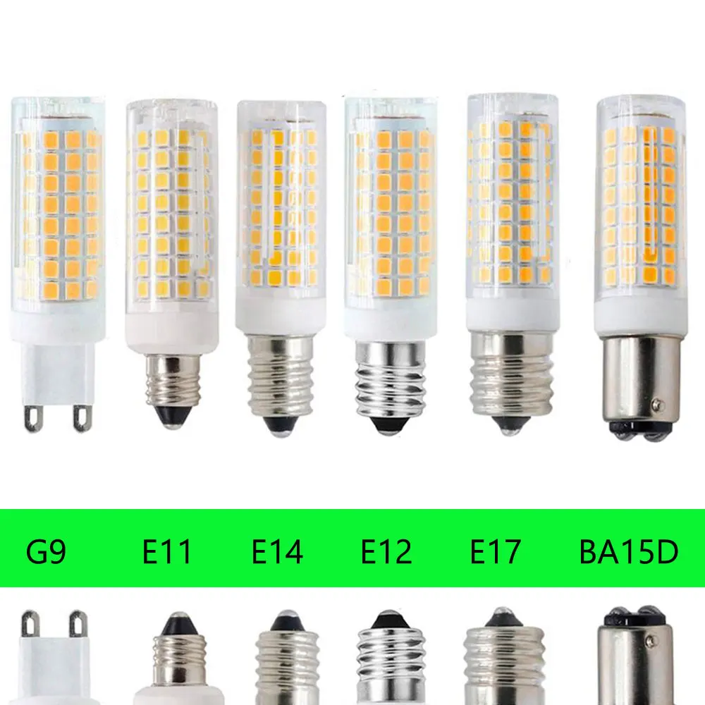 Mini-bombillas-LED-G4-G9-BA15D-E11-E12-E14-E17-102-LED-9W-reemplaza-a ...