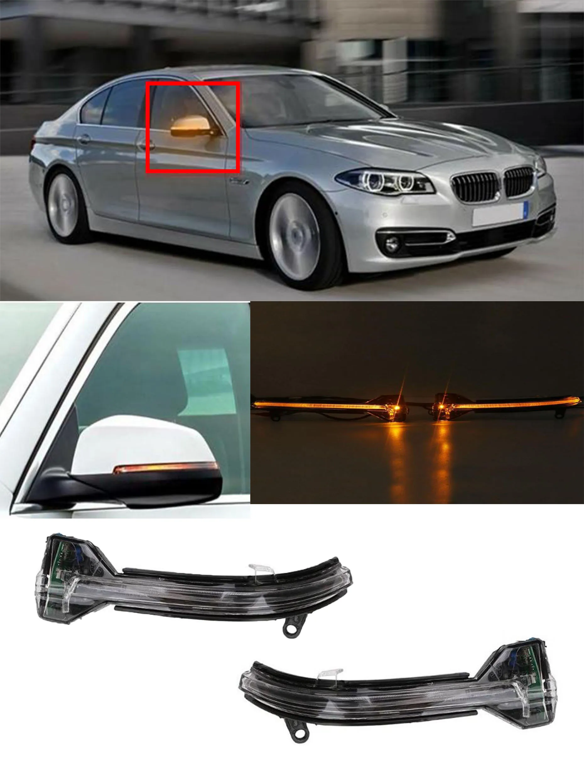 2012-2017-Suitable-for-BMW-5-series-F18-mirror-light-63137308535 ...