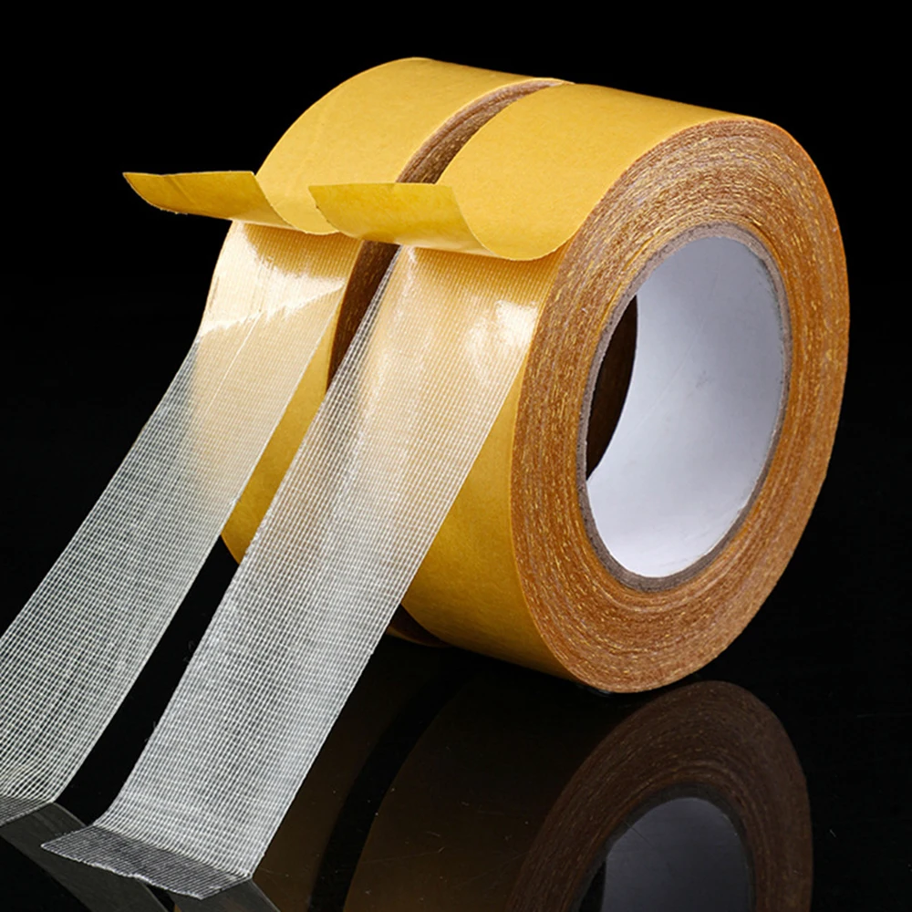 Strong-Double-Sided-Cloth-Base-Tape-Translucent-Mesh-Waterproof-Super ...