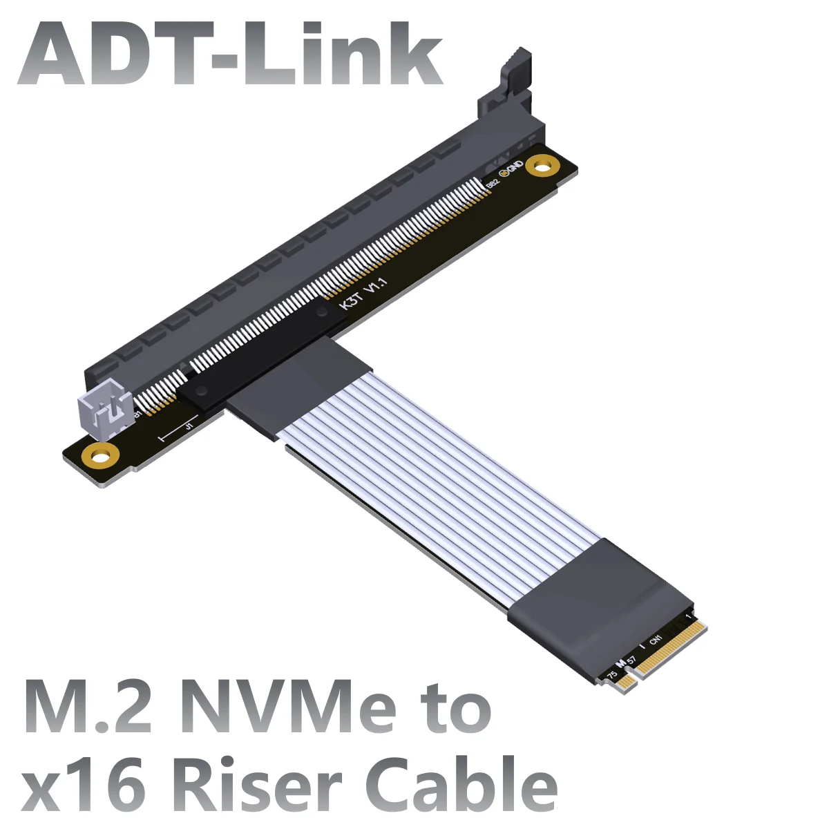 ADT-Link M.2 NGFF NVMe STX Mainboard Graphics Card Extender Cord to ...