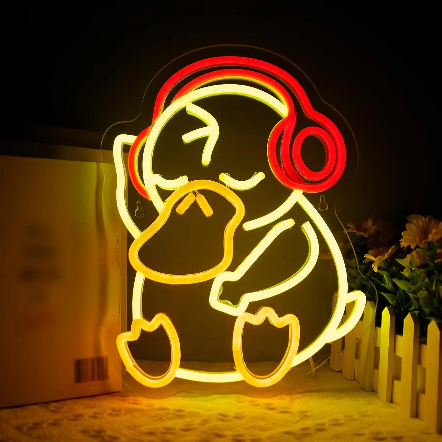 Anime-Duck-With-Headphones-Led-Neon-Sign-Cartoon-Neon-Signs-Kids-Room ...
