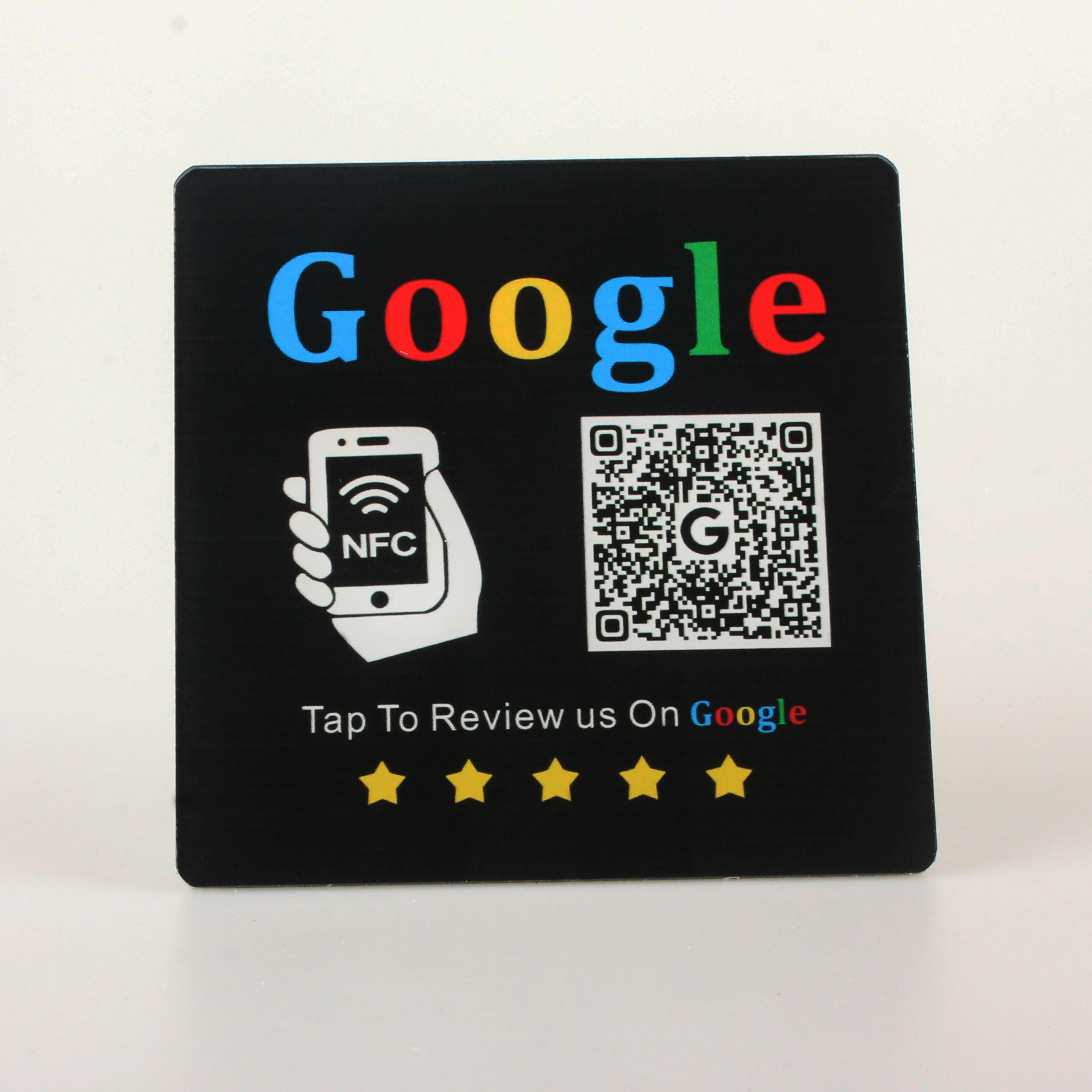 Custom Social Media Sign With NFC Business Decor Acrylic Google Review ...