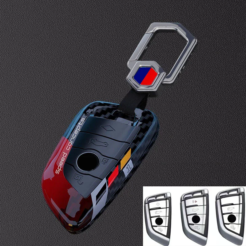 ABS-Carbon-Fiber-Car-Key-Case-Cover-Shell-for-BMW-G20-G30-F15-F16-G01 ...
