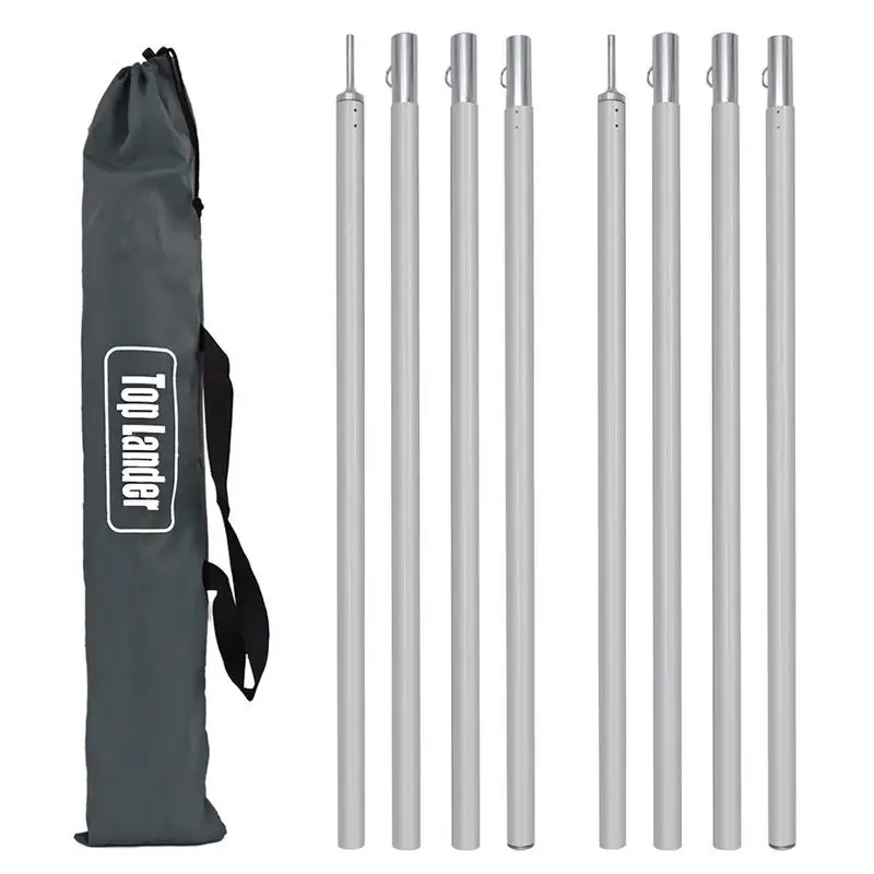 Telescopic-Tent-Pole-Adjustable-Tarp-Aluminium-Alloy-Rods-For ...