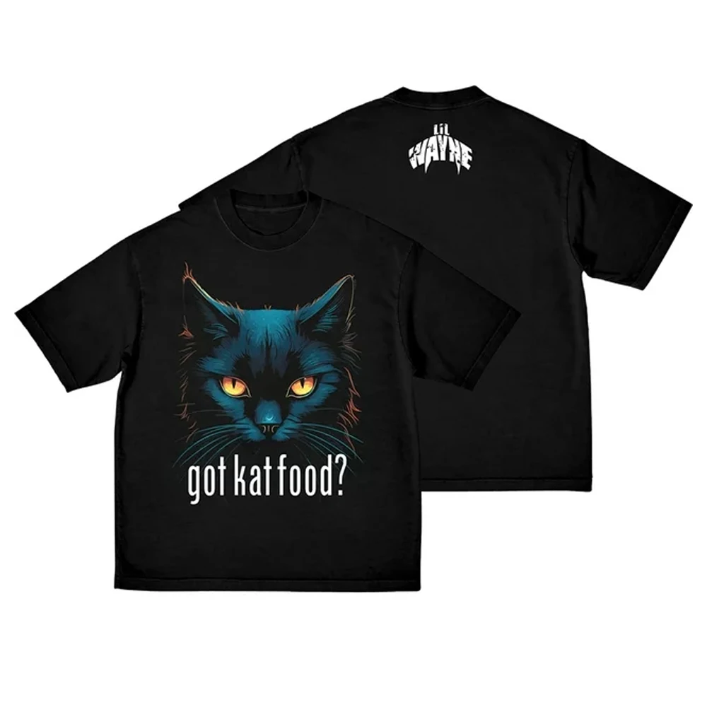 Lil-Wayne-Got-Kat-Food-T-shirt-Hip-Hop-Rapper-2023-World-Tour-Merch ...