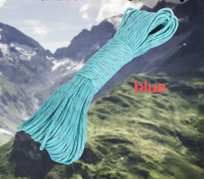 Glow-In-The-Dark-Luminous-Paracord-550-100FT-Parachute-Cord-Lanyard ...