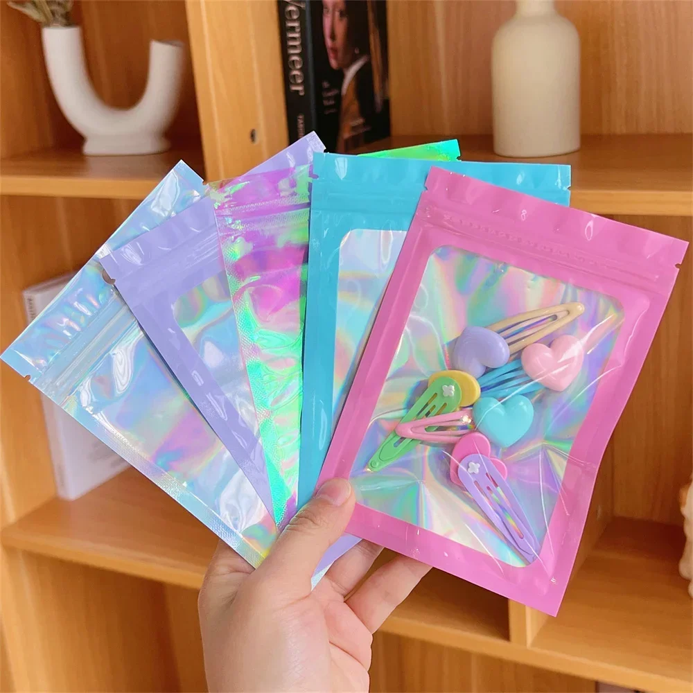 1-pc-Color-Plastic-Packaging-Thick-Smell-Proof-Mylar-Bags-Holographic ...