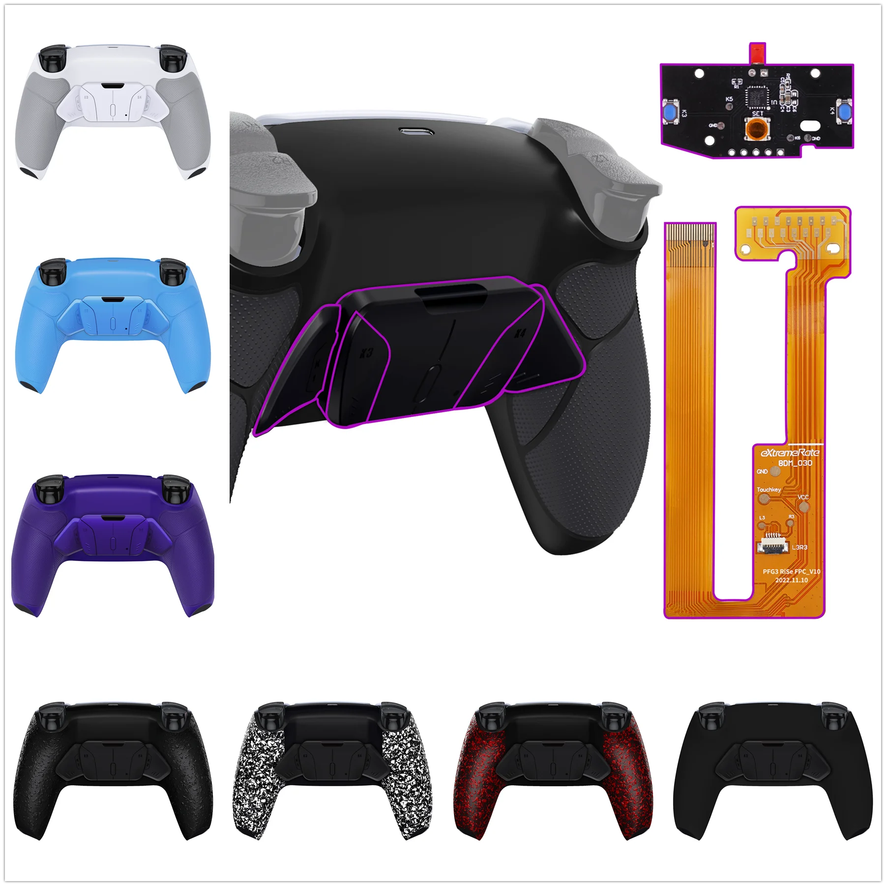eXtremeRate Programable RISE4 Remap Kit for ps5 Controller BDM-030 ...