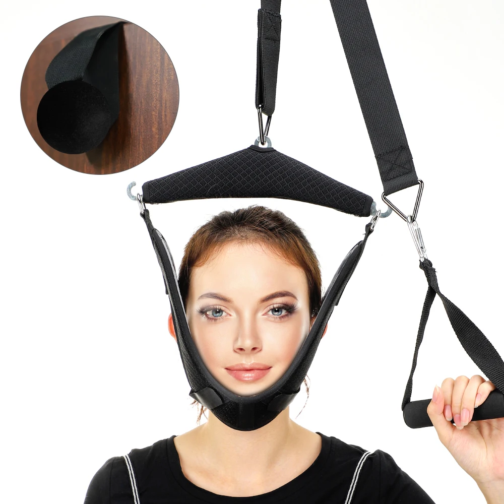 Cervical-Neck-Traction-Hanging-Device-Soft-Neck-Stretching-Belt-Pain ...