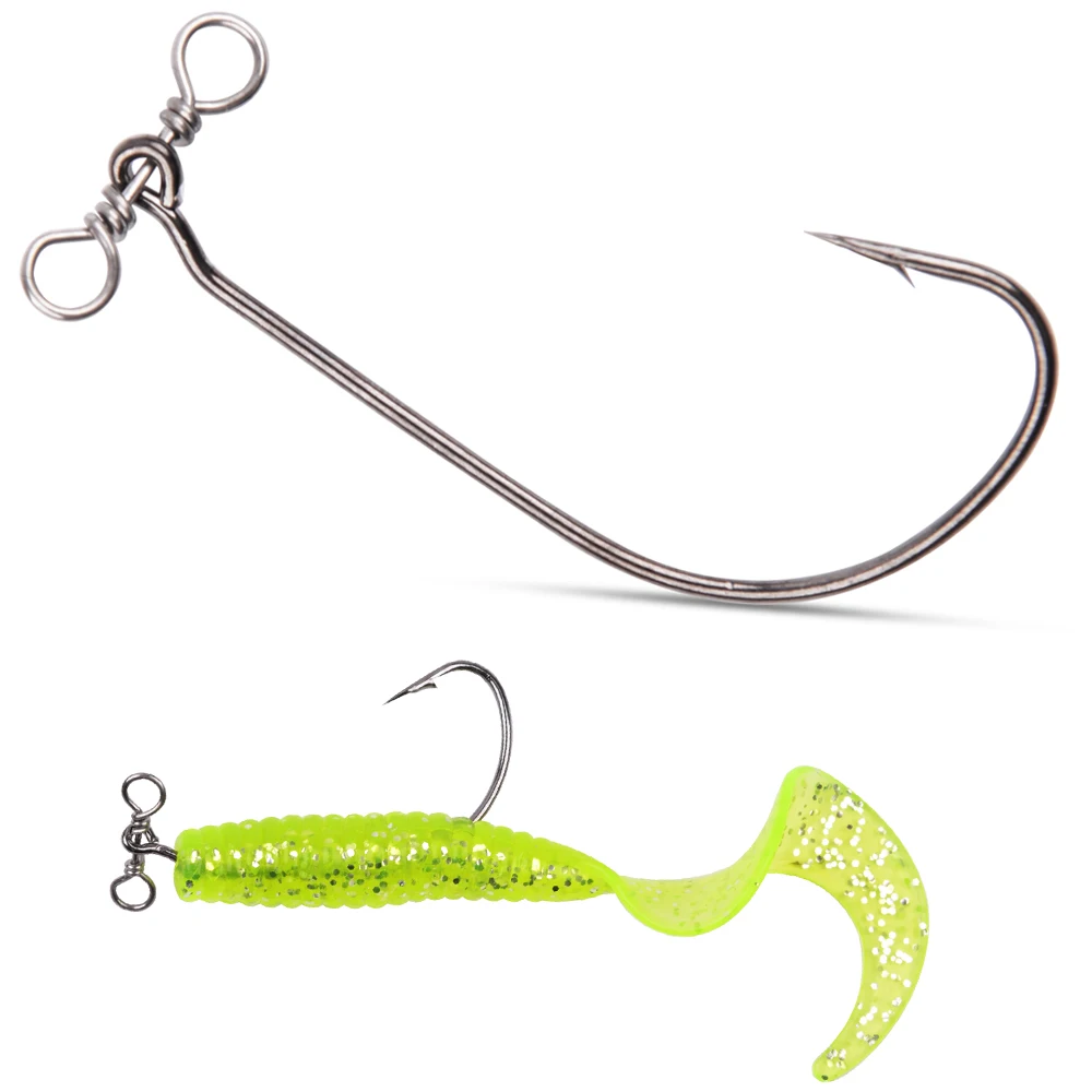 30Pcs-Drop-Shot-Fishing-Hooks-High-Carbon-Steel-Long-Shank-Down-Shot ...