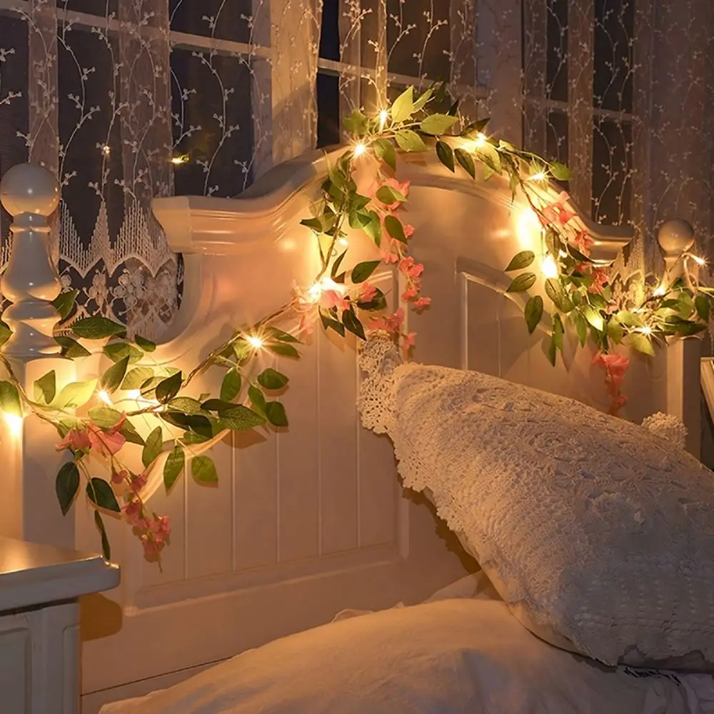 Set-LED-Pink-Wisteria-Decor-String-Light-For-Wall-House-Room-Decor ...