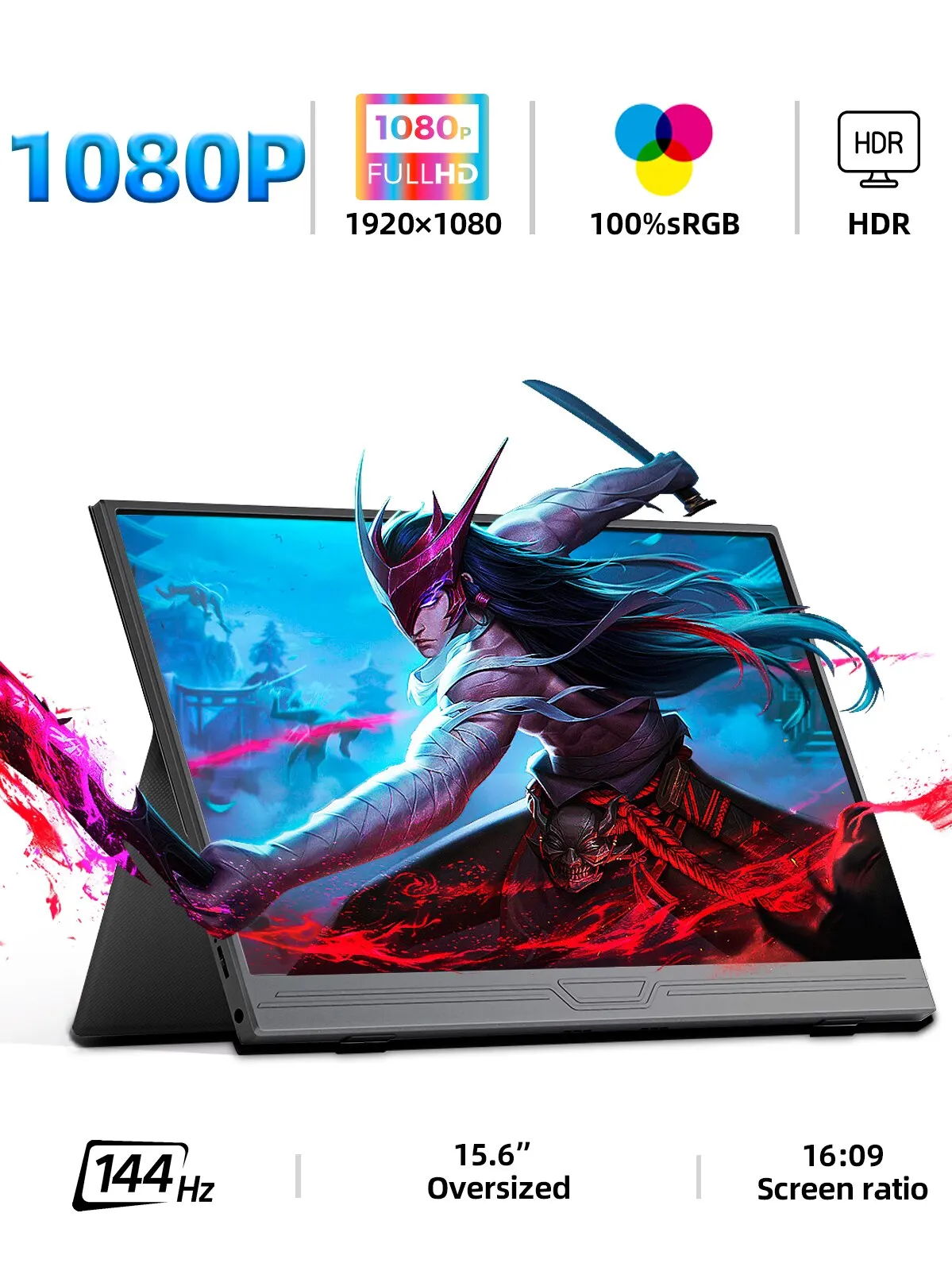 ZSUS-15-6-Inch-144Hz-Portable-Monitor-1920-1080-IPS-HD-Travel-Gaming-15 ...