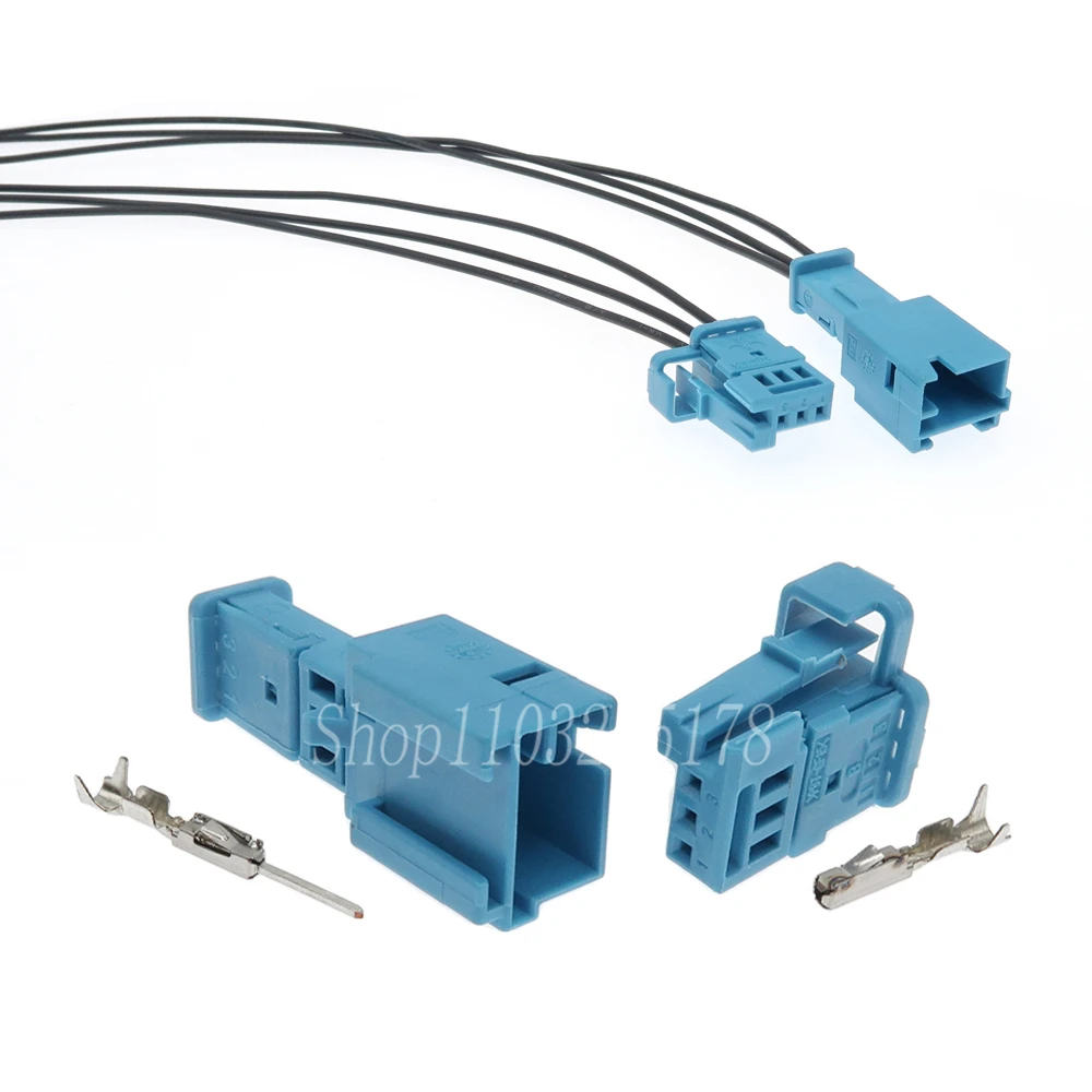 1-Set-3-Pin-953697-3-953698-3-Auto-Wire-Harness-Electrical-Connector ...