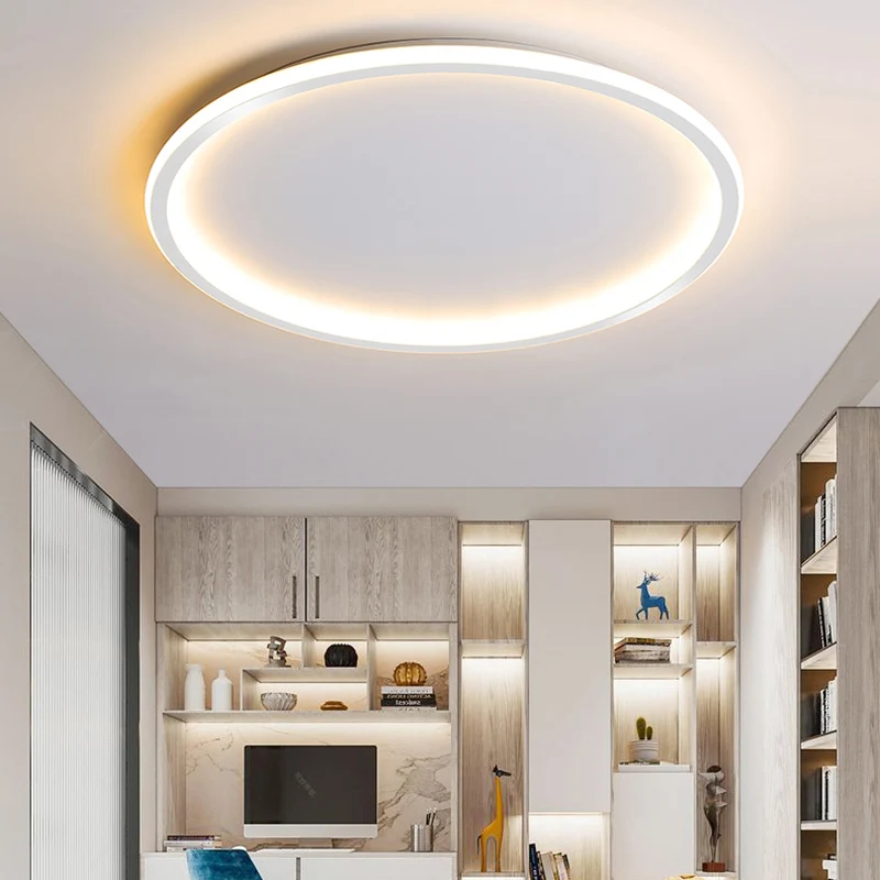 220V-Modern-LED-Ceiling-Light-20-30-40CM-Dimmable-Round-Lamp-For-Nordic ...