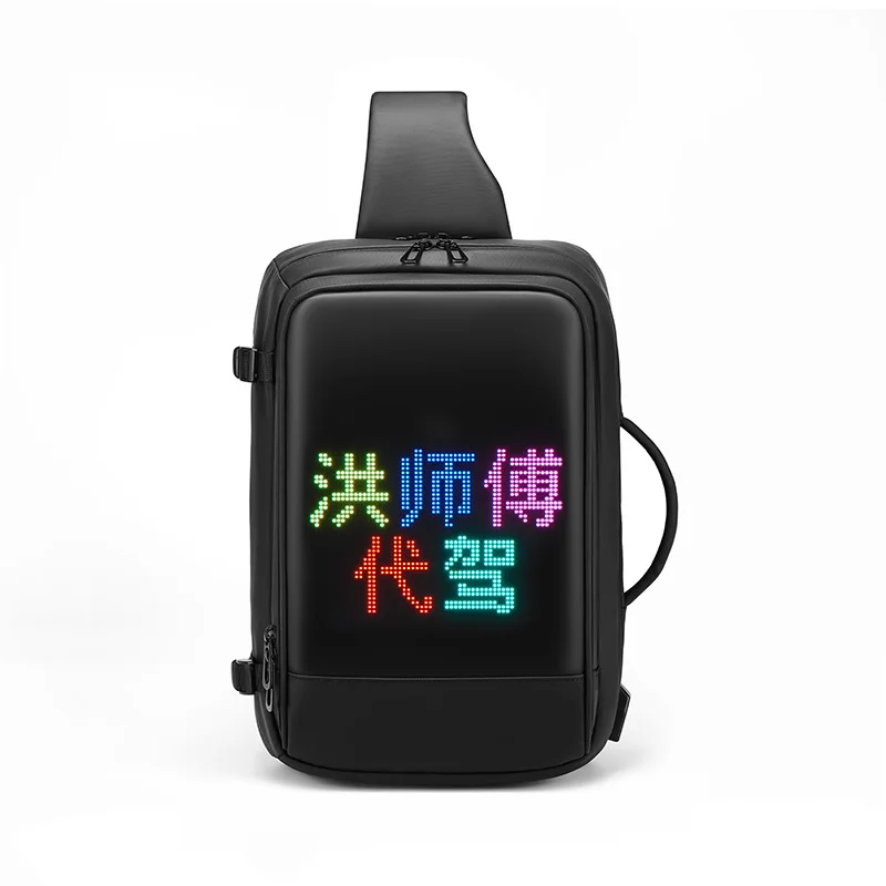 Men-Chest-Bag-USB-Charging-LED-Display-DIY-Smart-Messenger-Bag ...
