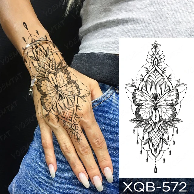 Henna Lotus Flower Hand