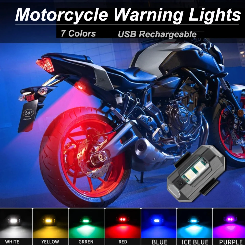 7-Colors-LED-Motorcycle-Warning-Lights-USB-Anti-Collision-Aircraft ...