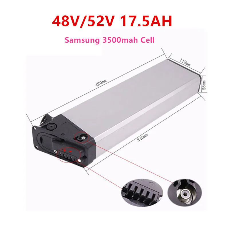 Fast-Ship-48V-52V-17-5ah-500W-750W-1000w-For-Samsung-Cell-MATE-X-MateS ...