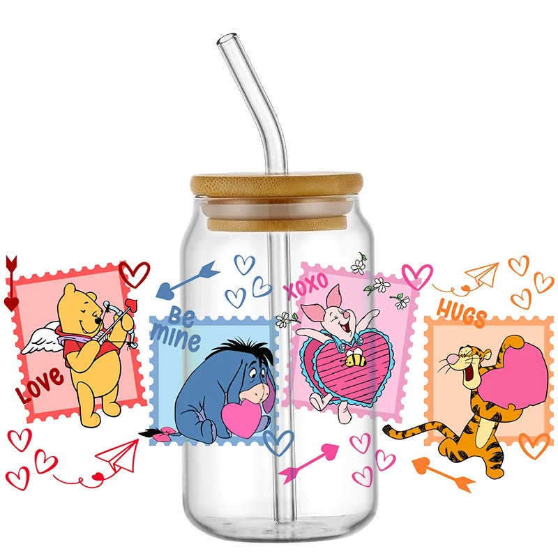Miniso-Cartoon-Cute-Pooh-Bear-Waterproof-Sticker-for-16oz-Libbey-Can ...