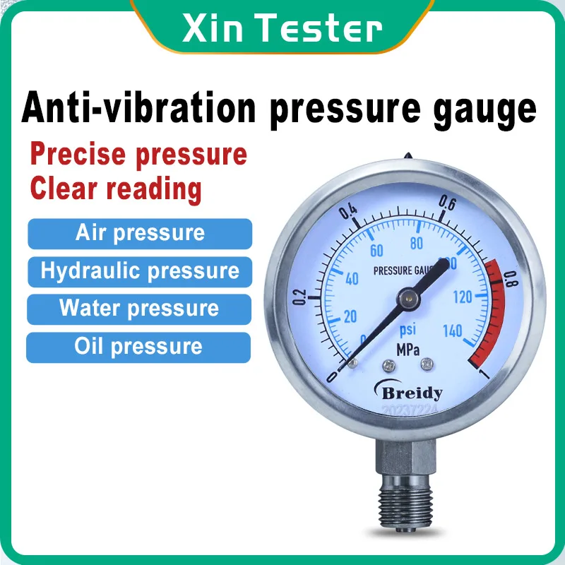 Xin-Tester-Radial-0-60mpa-Hydraulic-Water-Pressure-Gauge-Glycerin-free ...