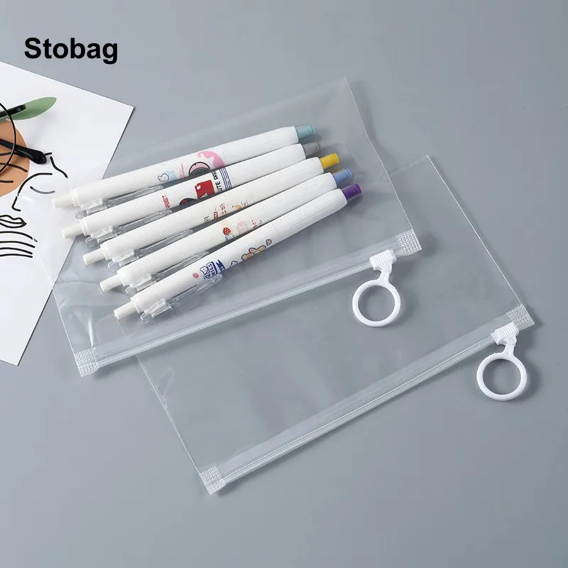 StoBag 50pcs Wholesale Transparent PPE Packaging Bags Ziplock Zipper Small Sealed Pen Mask ...