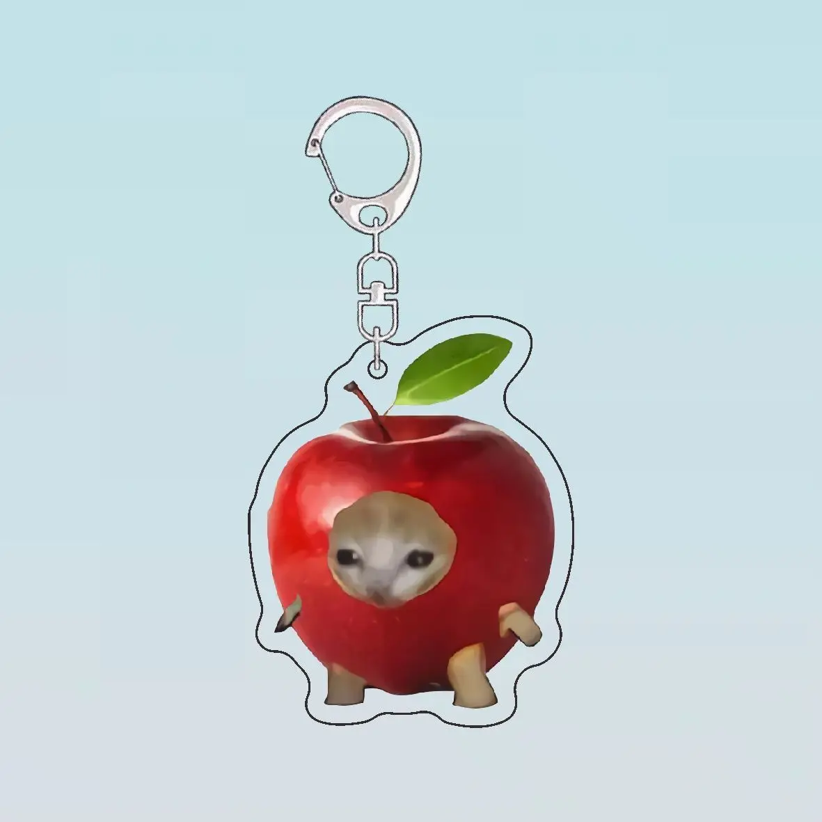 Apple Cat Memes Keychain Banana Cat Popular Schoolbag Mobile Phone ...