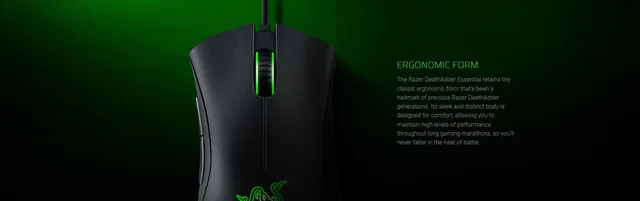 Wired Optical Mouse Gaming Mouse - 6400 DPI Wired Mouse In White/Black ...