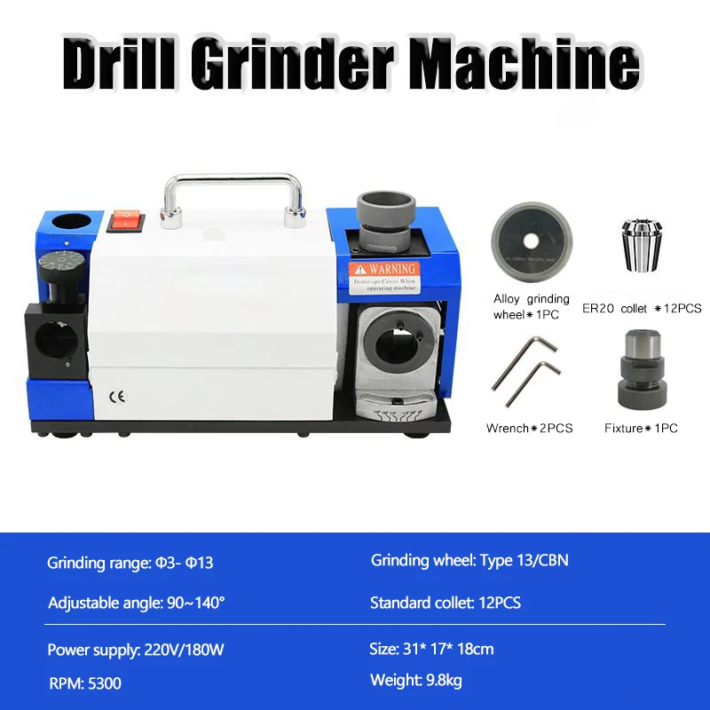 Portable Electric Drill Bit Grinder 220V Automatic High-Precision ...