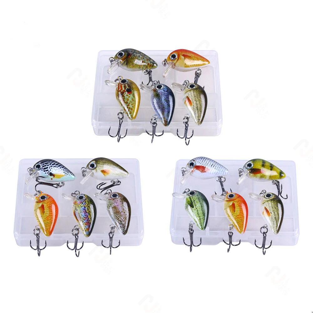 5pcs-1-5g-3cm-Mini-Wobblers-Crankbait-Fishing-Lure-Artificial-Bait-Hard ...